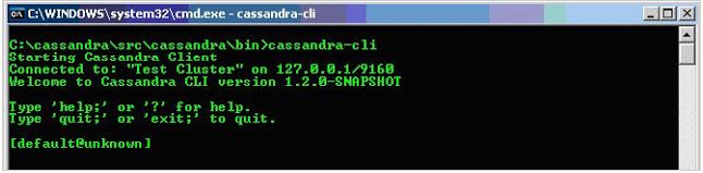Apache Cassandra: Starting With Command Line Interface