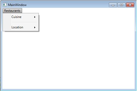 Using Menus in WPF