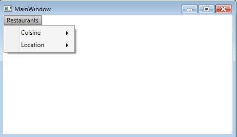 Using Menus in WPF