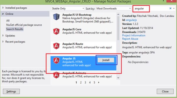 Manage Data (CRUD Operations) Using MVC4 Web API AngularJS