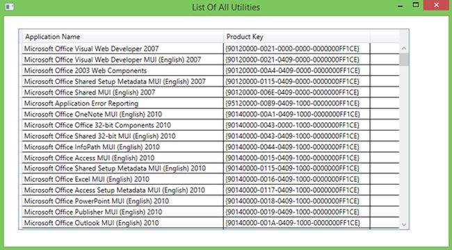 Show All Utility and Their Details in WPF