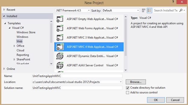 Unit Testing In Mvc Projects
