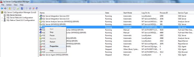 Enabling Filestream in SQL Server 2012