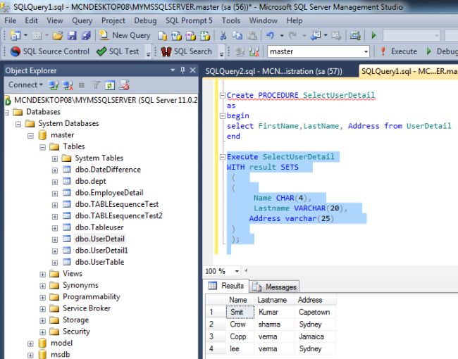 Enhanced Execute Keyword In Sql Server 2012