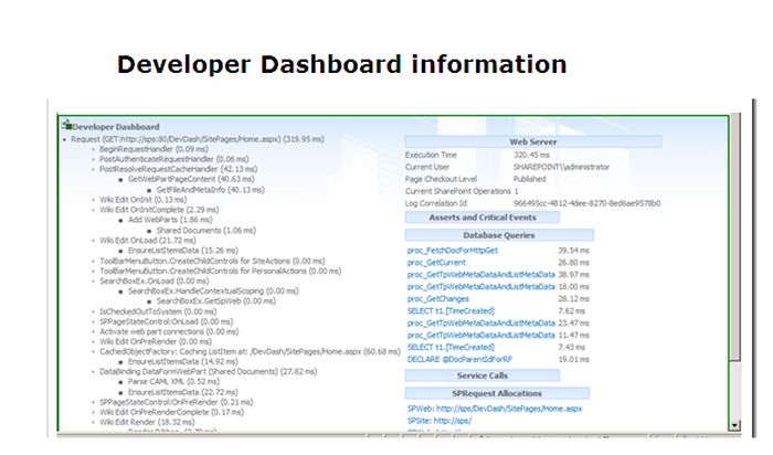 How to Enable the SharePoint 2010/2013 Developer Dashboard | Sharepoint ...