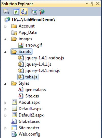 A Smooth Tabbed Menu Using JQuery