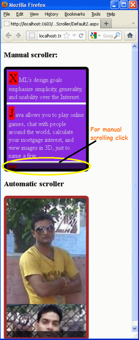Automatic and Manual Image Scroller Using jQuery