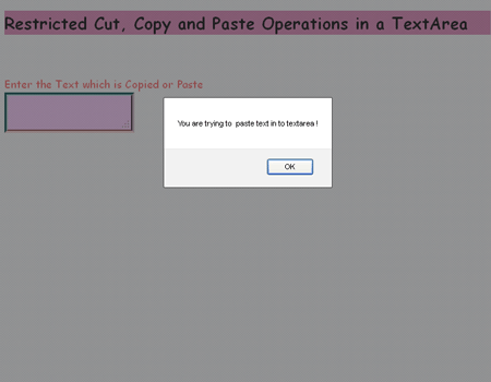 Restricted operations in TextArea using jQuery