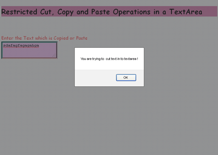 Restricted operations in TextArea using jQuery