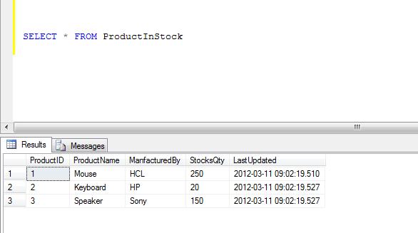 Intersect and Except in SQL Server 2005