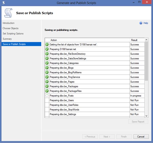 Generate And Publish Sql Database Scripts