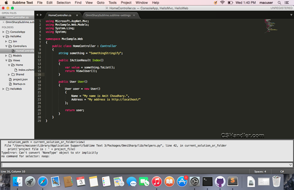 Building Hosting ASP.Net vNext App on Macbook
