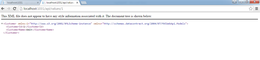 ASP.NET MVC 5: Web API With implementation