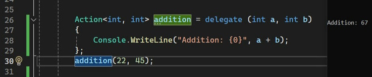 Action Delegates in .NET Core C#: Syntax, Usage and Examples