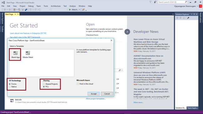 Actionsheet In Xamarinforms Application For Android And Uwp