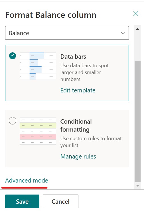 Add Data Bars UI in SharePoint List Column Formatting in SharePoint List