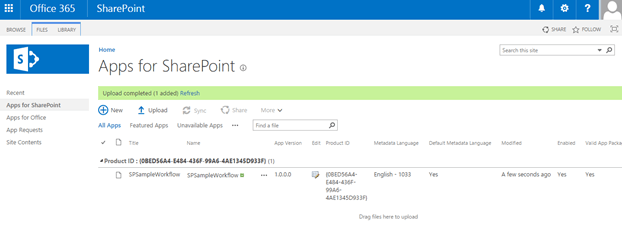 Add SharePoint App Workflow To Host Web List