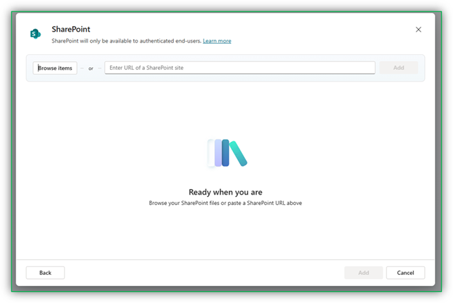Add SharePoint Knowledge to a Custom Copilot using Copilot Studio