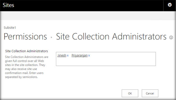 Add Site Collection Administrators In SharePoint Using PnP Core Component Add Site Collection Administrators In SharePoint Using PnP Core Component