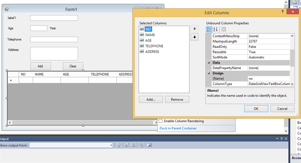 C Datagridview Textbox Riset