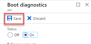 Adding Azure Boot Diagnostics