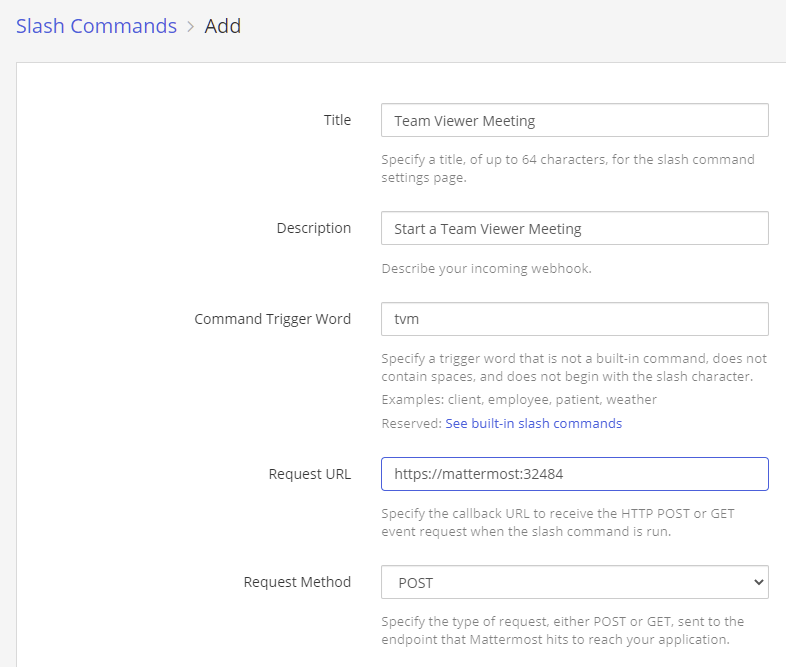 Adding Custom C# Slash Commands To Mattermost Adding Custom C# Slash Commands To Mattermost