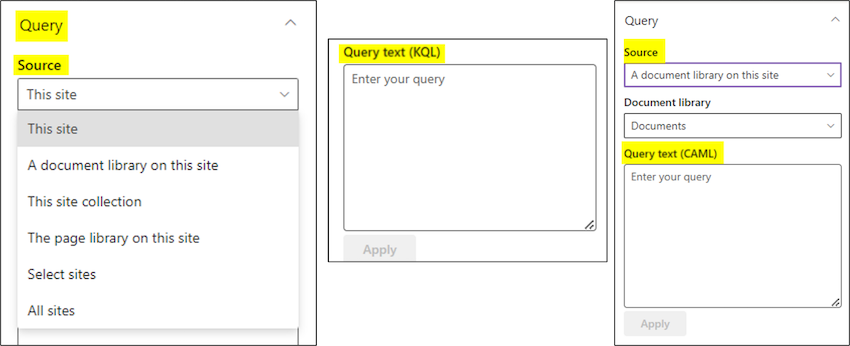 Adding Highlighted Content Web part in SharePoint Online Page