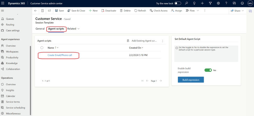 Agent Scripts In Customer Service Workspace Dynamics 365