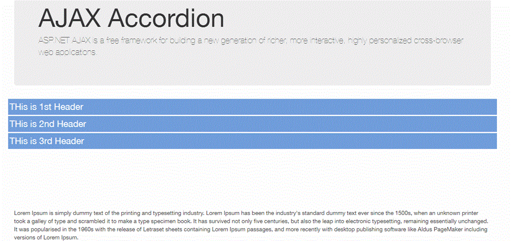 AJAX Control Toolkit Tutorial: Accordion - Part Two AJAX Control Toolkit Tutorial: Accordion - Part Two