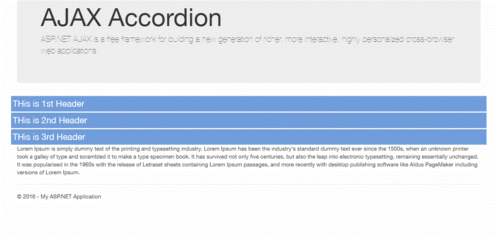 AJAX Control Toolkit Tutorial: Accordion - Part Two
