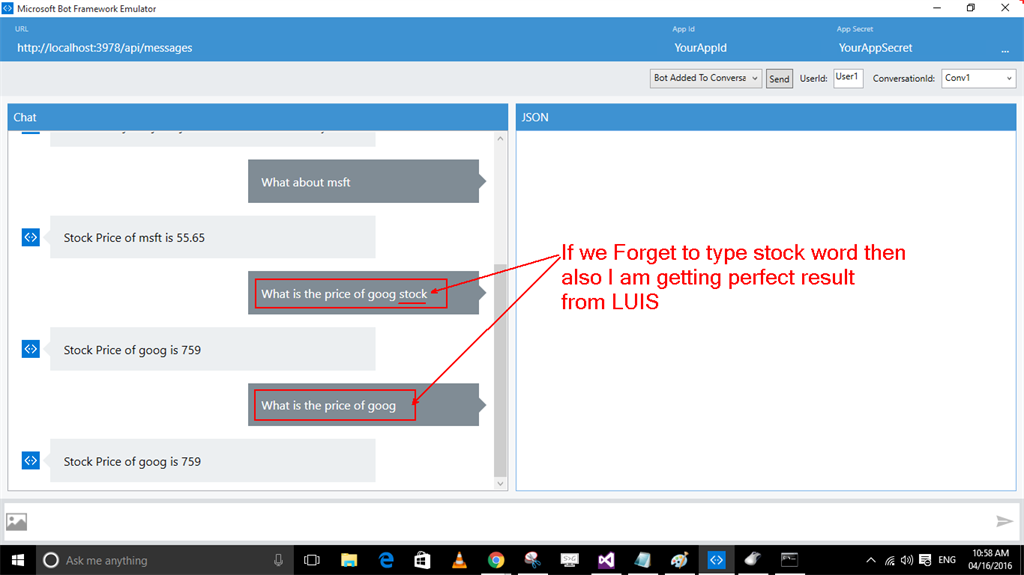 An Interactive Bot Application With Luis Using Microsoft Bot Framework
