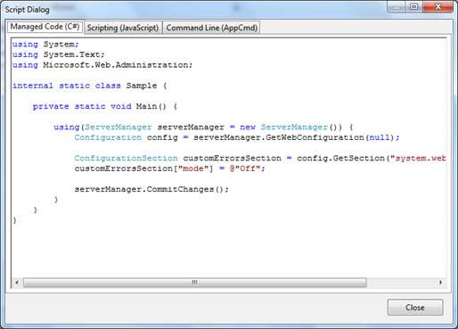 An Overview Of Iis 7 5 Feature Configuration Editor