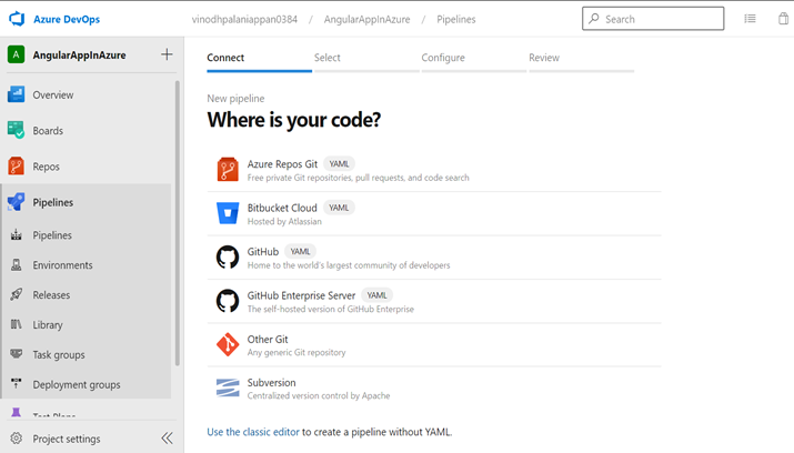 Angular 10 Project In Azure Devops Cicd With Azure Repos Or Github And Hosting In Azure App