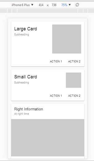 Angular Material: Card Based Interface - Part One
