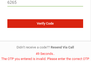 AngularJS OTP Verification With Third Party Authentication