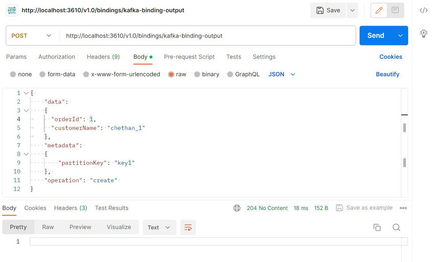 Apache Kafka with Dapr Bindings in .NET