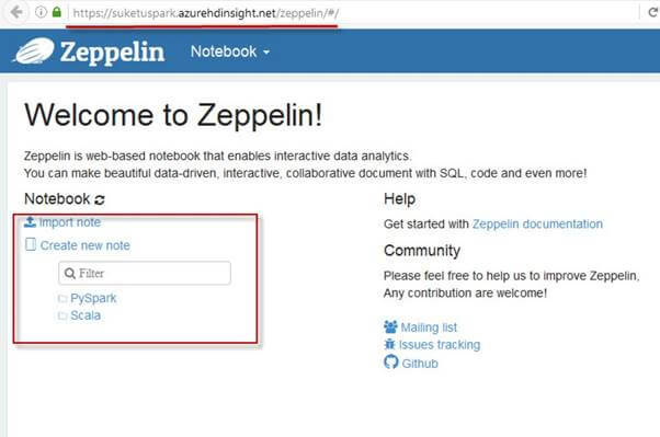 Apache Spark Apache Ambari And Notepads On Microsoft Azure HDInsight - Part Two