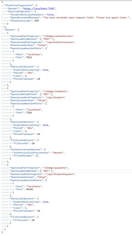 API Gateway Example with .NET and Ocelot API Gateway Example with .NET and Ocelot