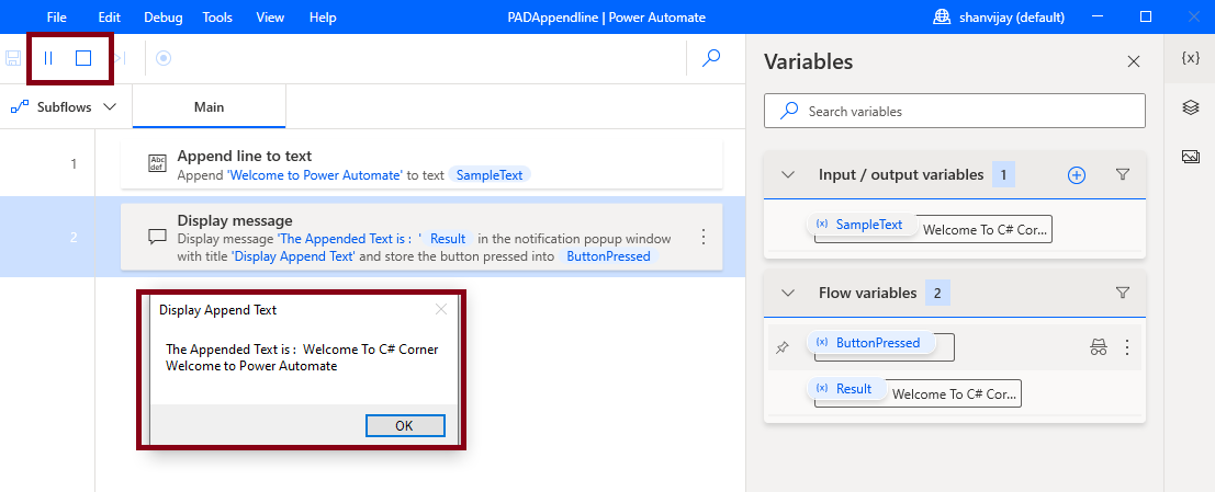 Append Line Text Action In Desktop Flow Using Microsoft Power Automate