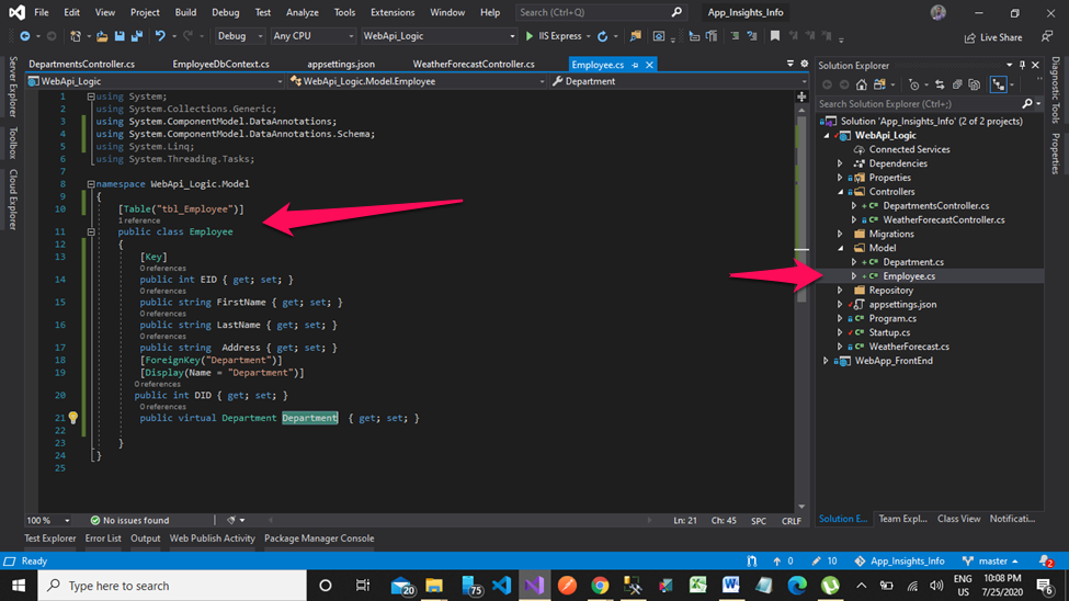 Application Insights In Mvc Core And Web Api Core 1294