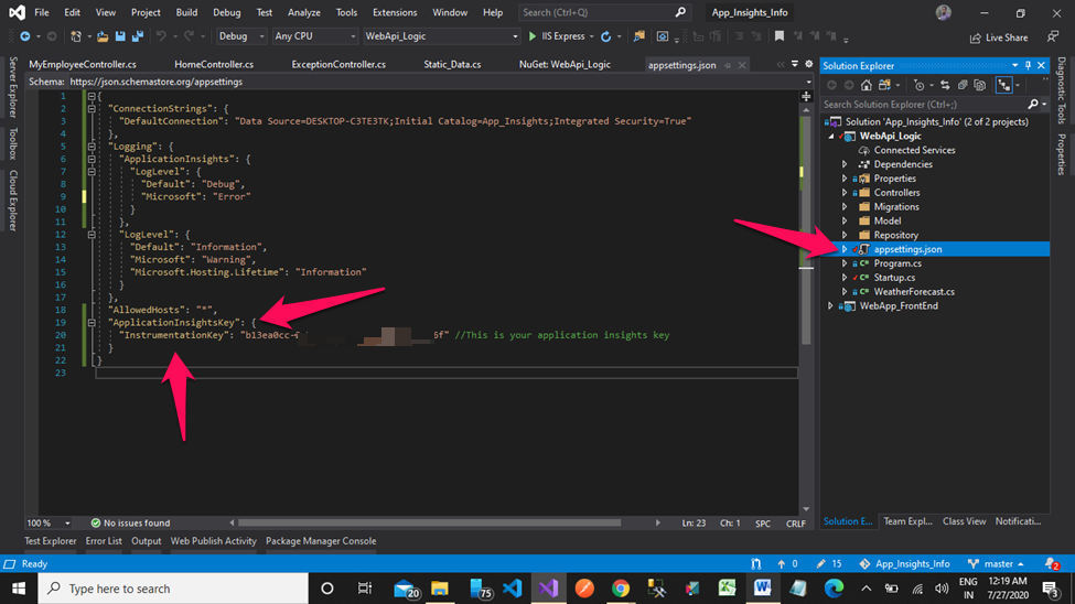 Application Insights In Mvc Core And Web Api Core 9634