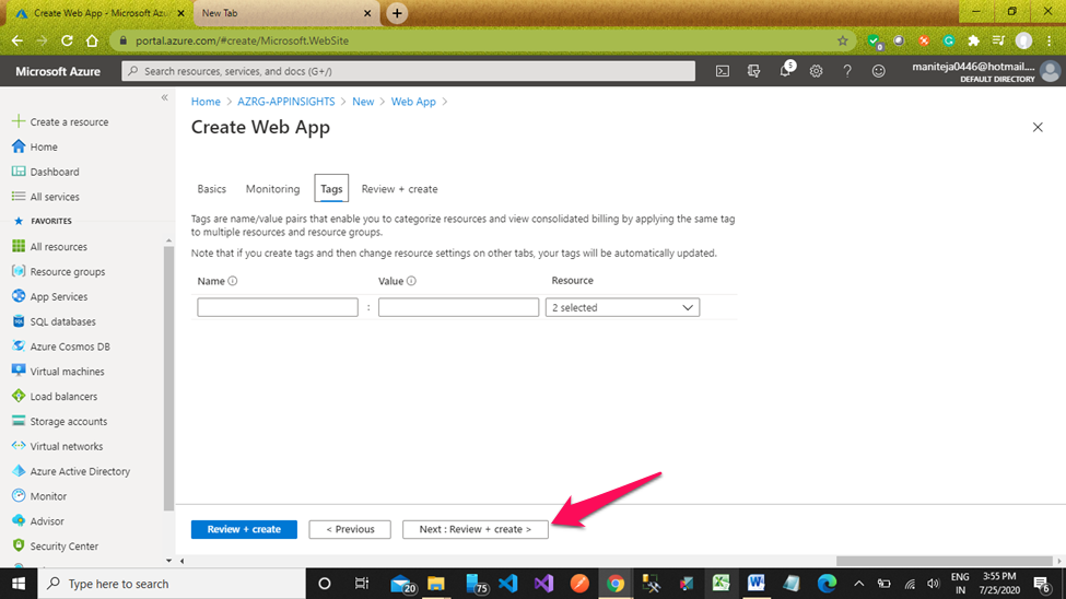 Application Insights In Mvc Core Web Api Core And Entity Framework Core