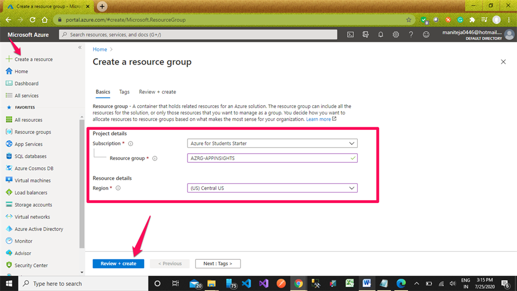Application Insights In Mvc Core Web Api Core And Entity Framework Core