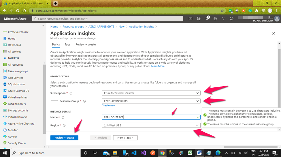 Application Insights In Mvc Core Web Api Core And Entity Framework Core