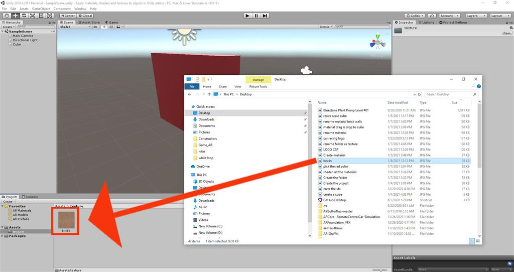 Apply Materials, Shaders And Textures To Objects In Unity