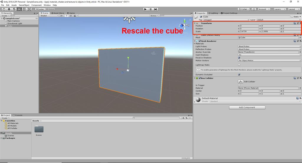 Apply Materials, Shaders And Textures To Objects In Unity