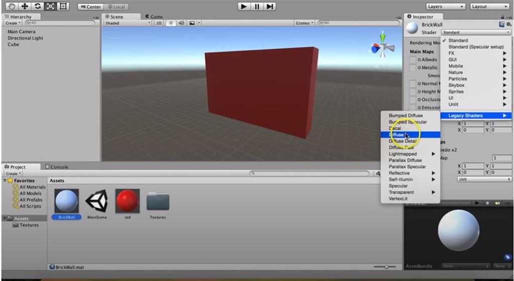 Apply Materials, Shaders And Textures To Objects In Unity