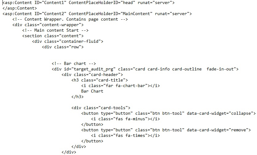 ASP.NET C# Display Bootstrap Bar Chart from Database Values