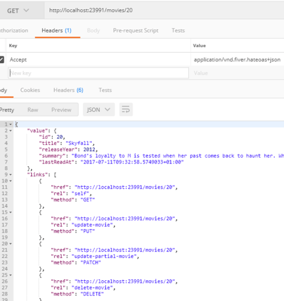 ASP.NET Core 2.0 Web API AND HATEOAS