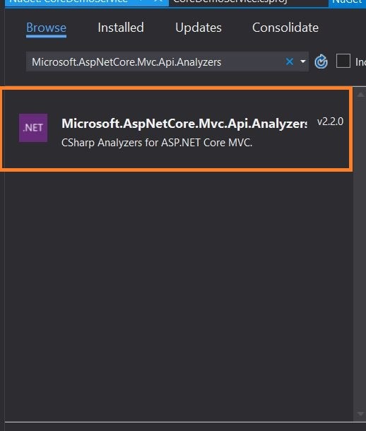 ASP.NET Core API Analyzer